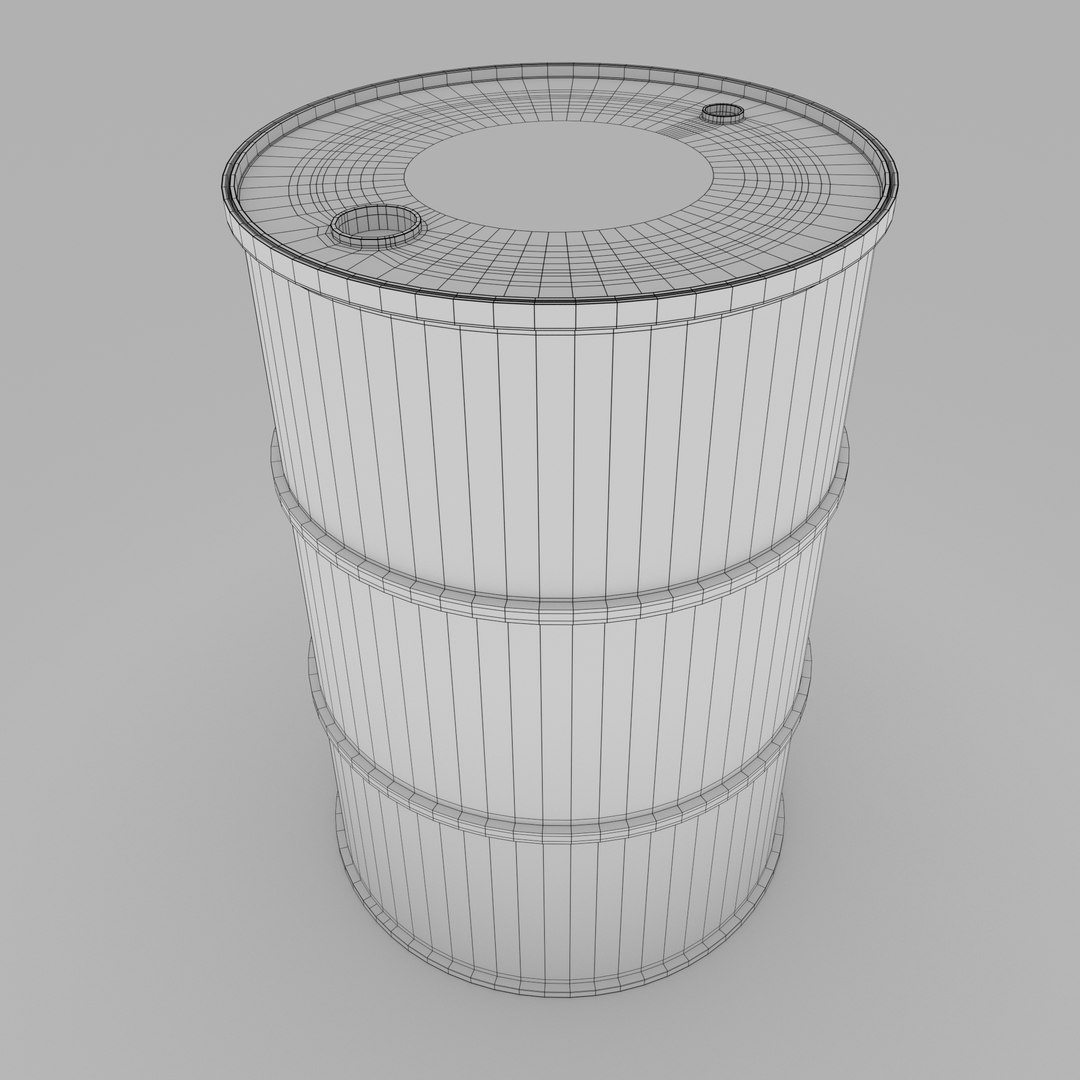 3D 200l Barrel - TurboSquid 1165189