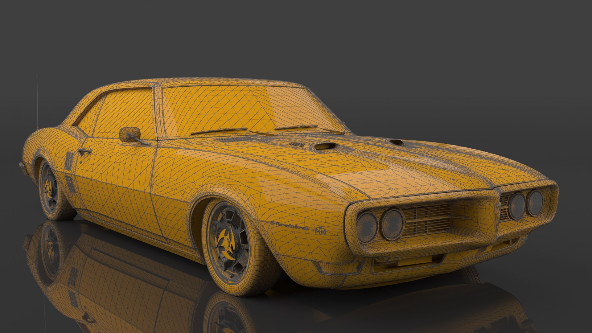 1968 Pontiac Firebird Model - TurboSquid 1923415