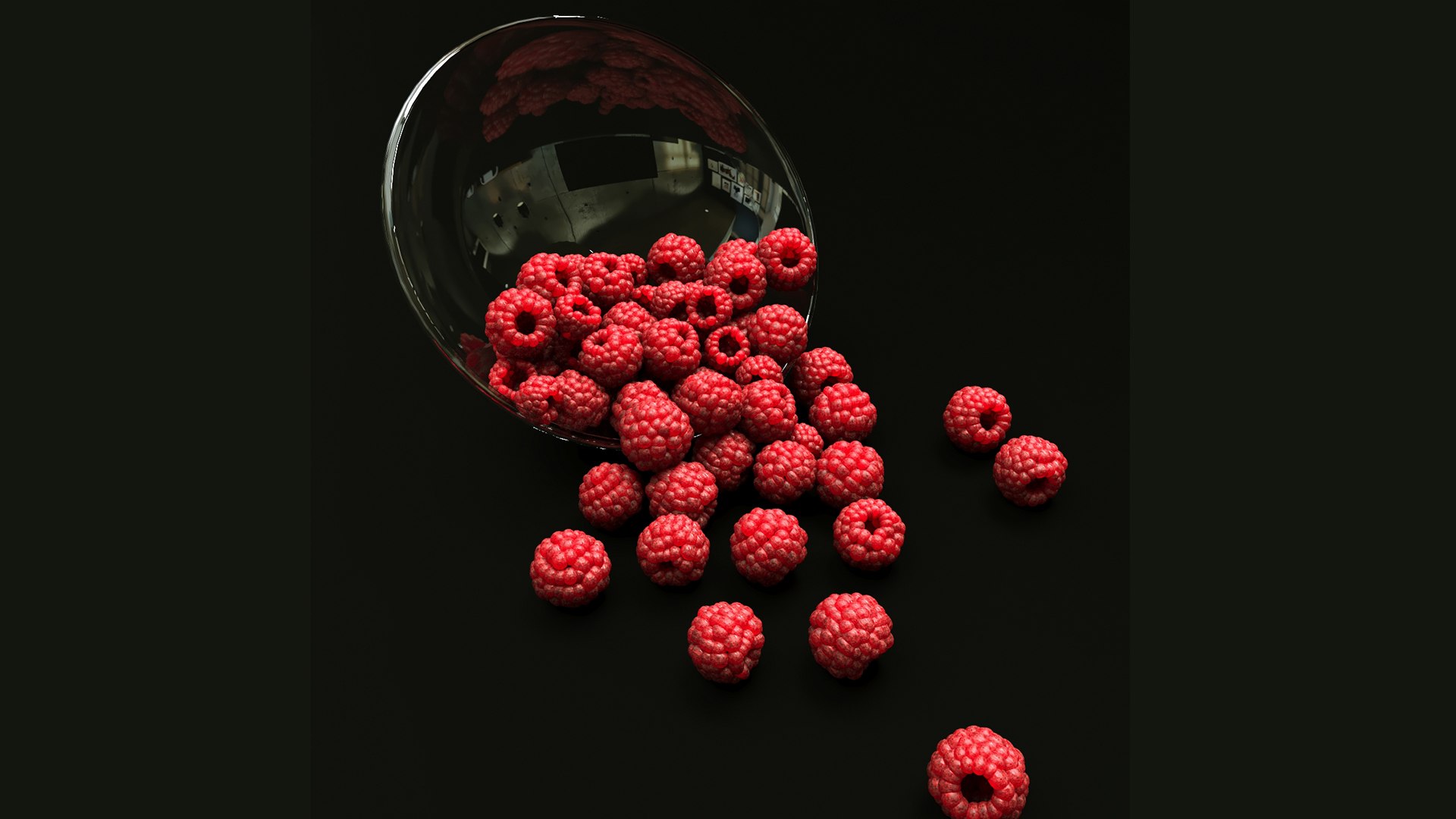 3D Raspberries - TurboSquid 1881116