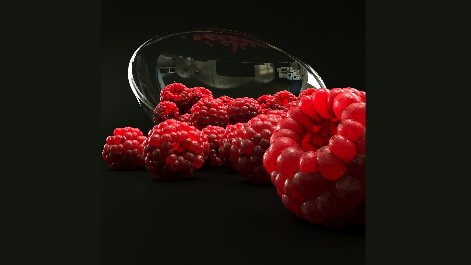 3D Raspberries - TurboSquid 1881116