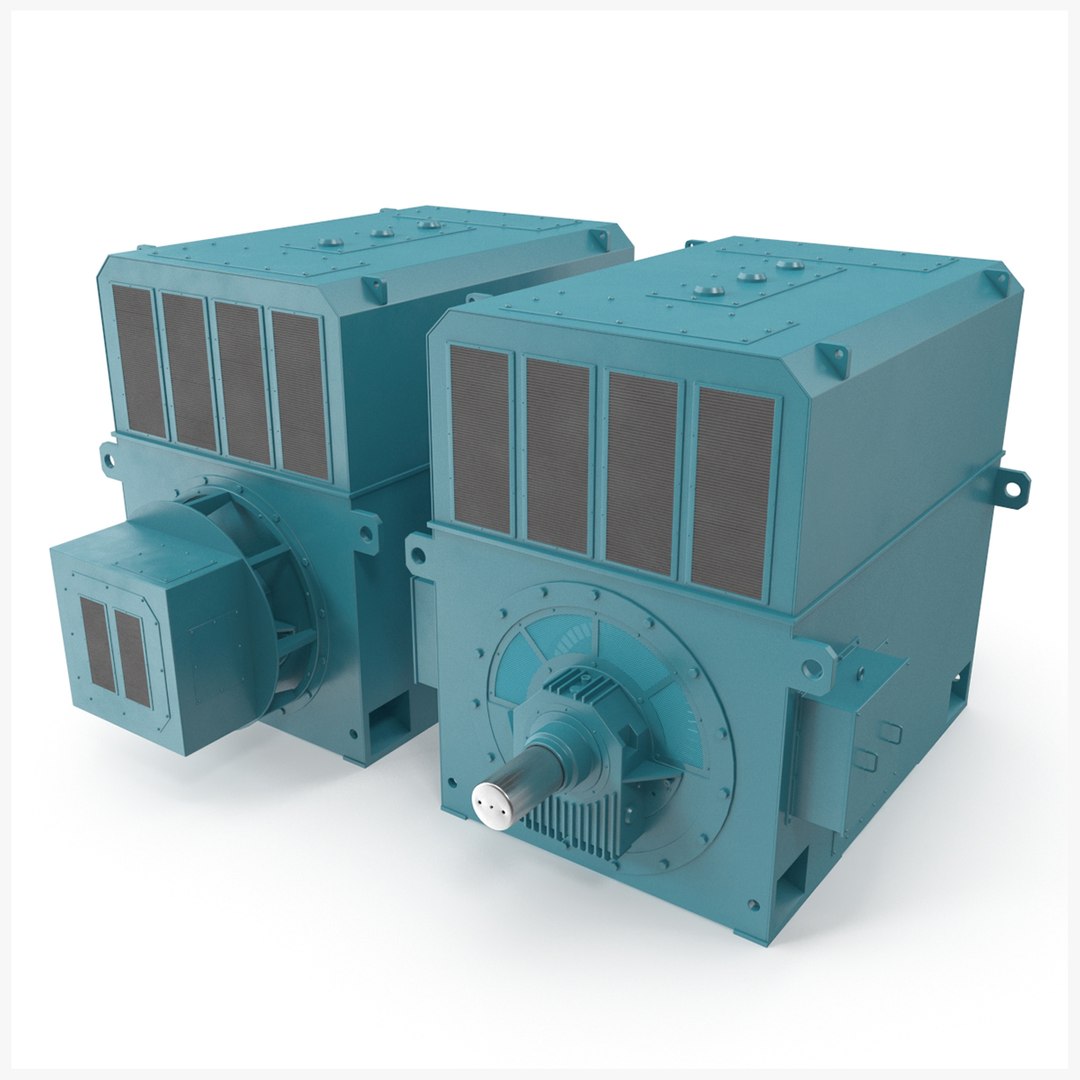 3D Industrial Electric Motor PBR Model - TurboSquid 2221762