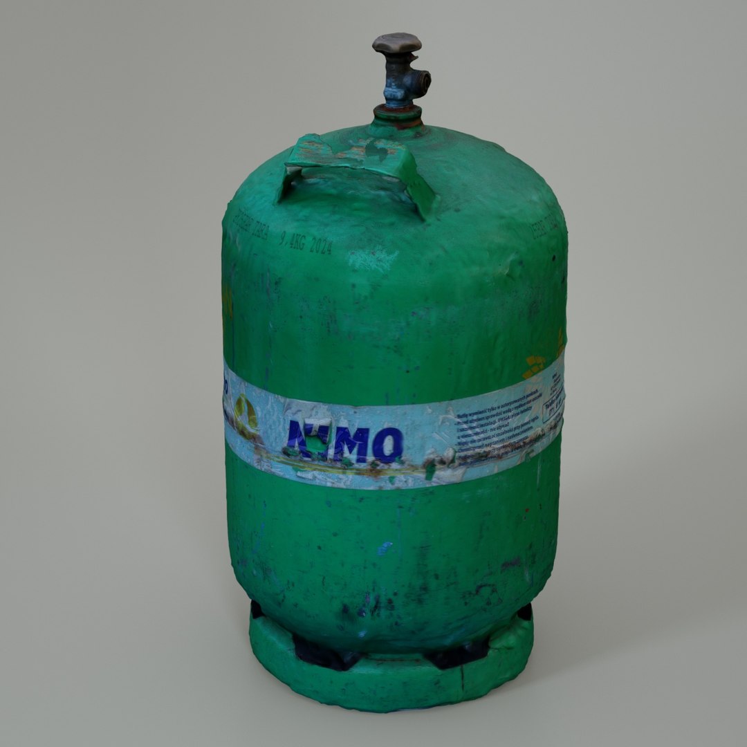 Gas Cylinder Scan 3d Model
