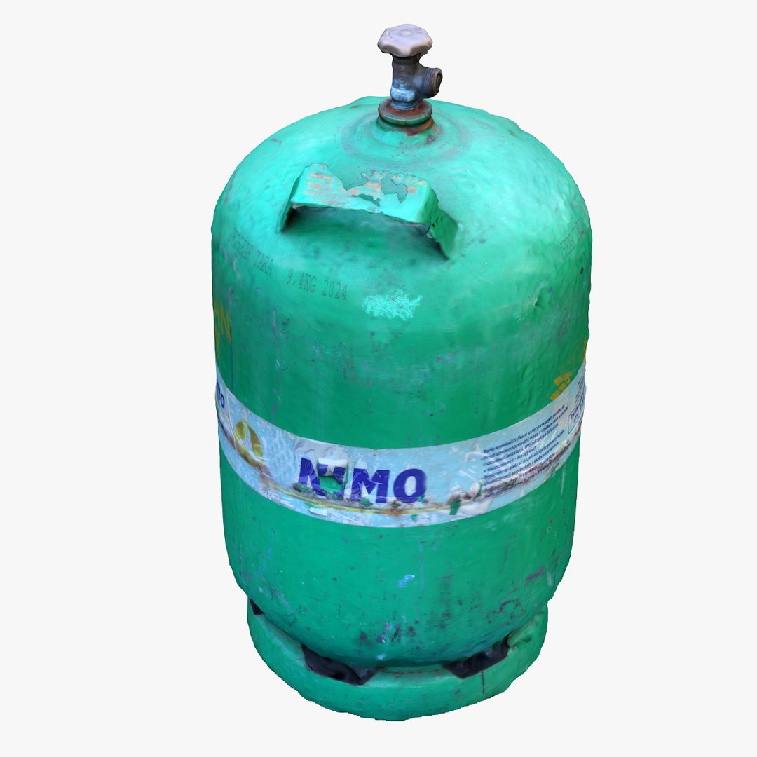 Gas Cylinder Scan 3d Model