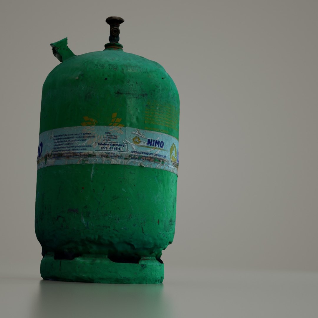 Gas Cylinder Scan 3d Model
