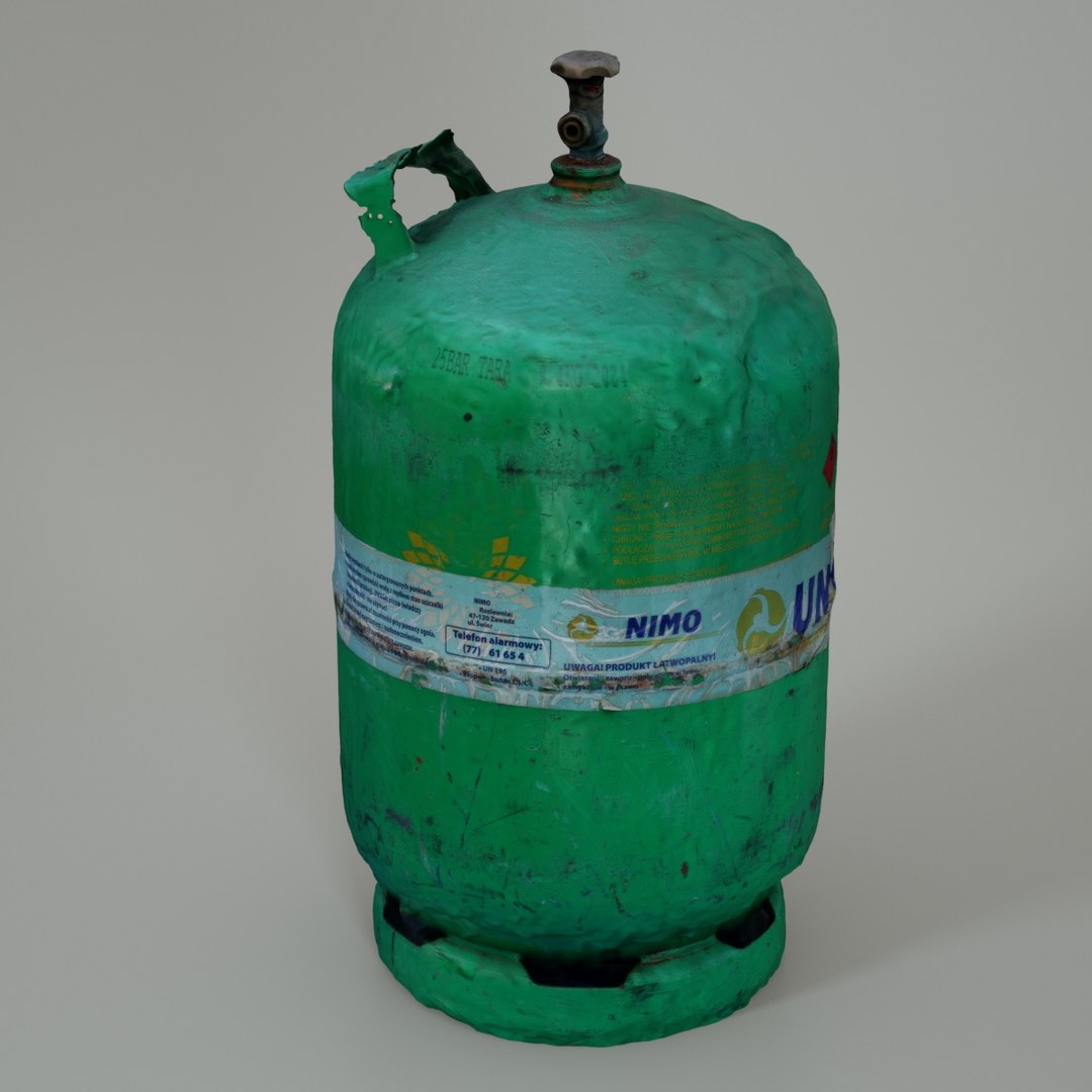 Gas Cylinder Scan 3d Model