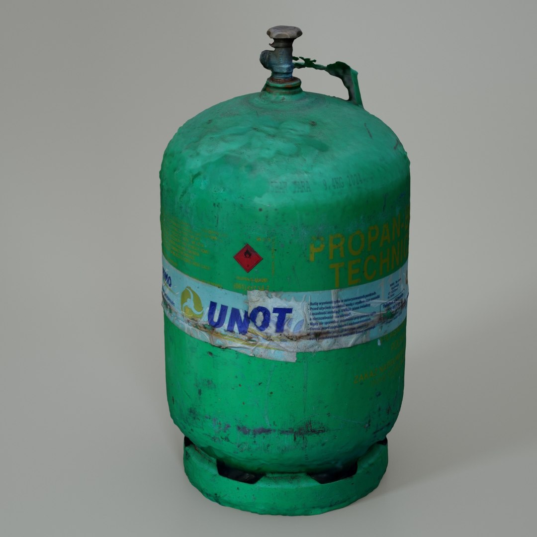 Gas Cylinder Scan 3d Model