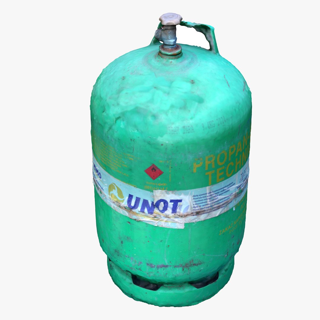 Gas Cylinder Scan 3d Model