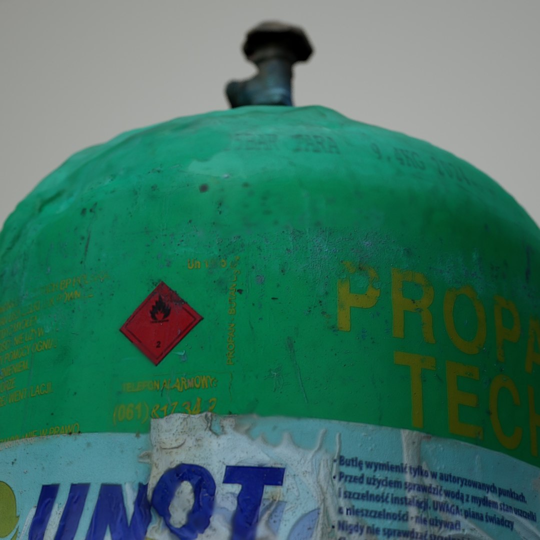 Gas Cylinder Scan 3d Model