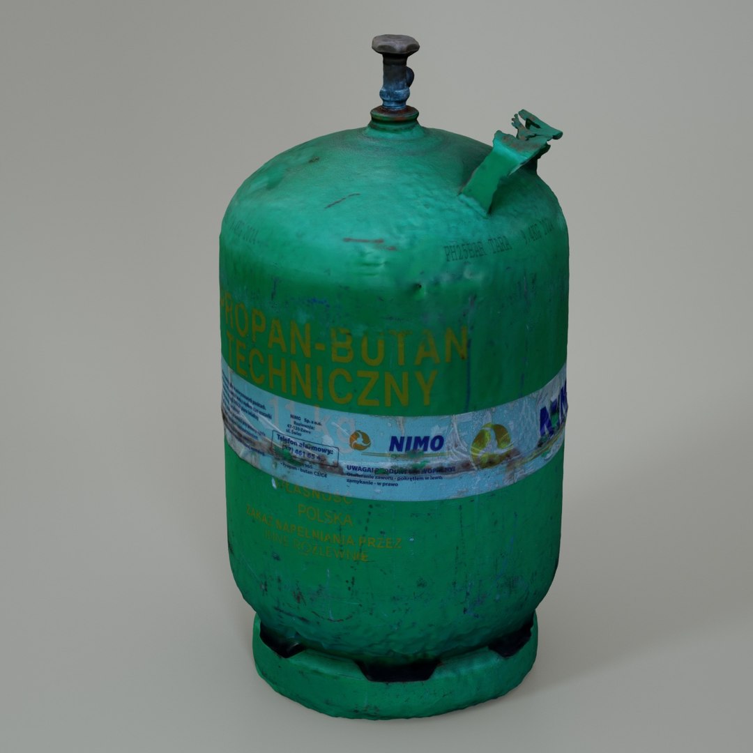 Gas Cylinder Scan 3d Model