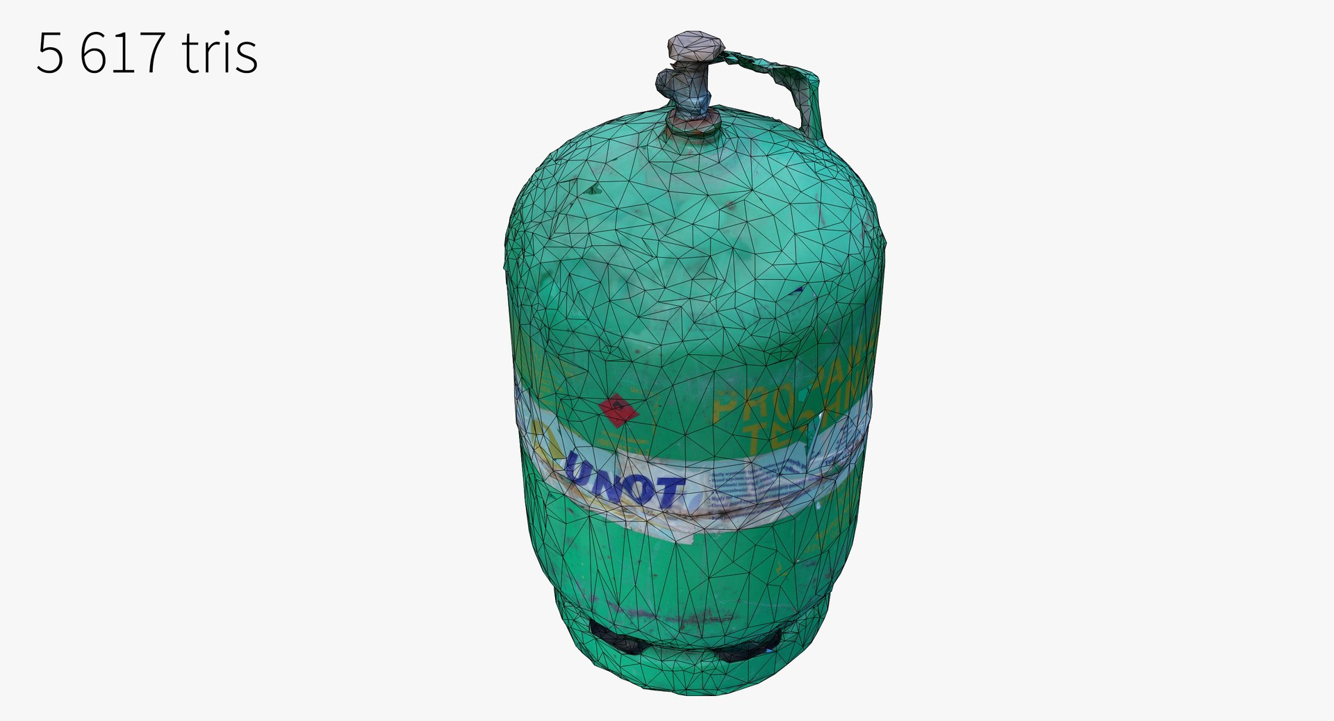 Gas Cylinder Scan 3d Model