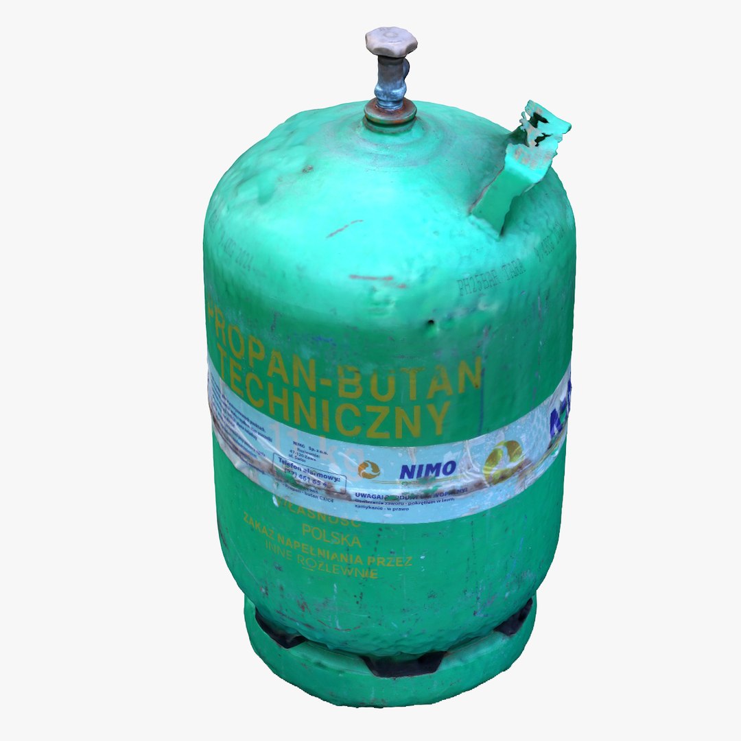 Gas Cylinder Scan 3d Model