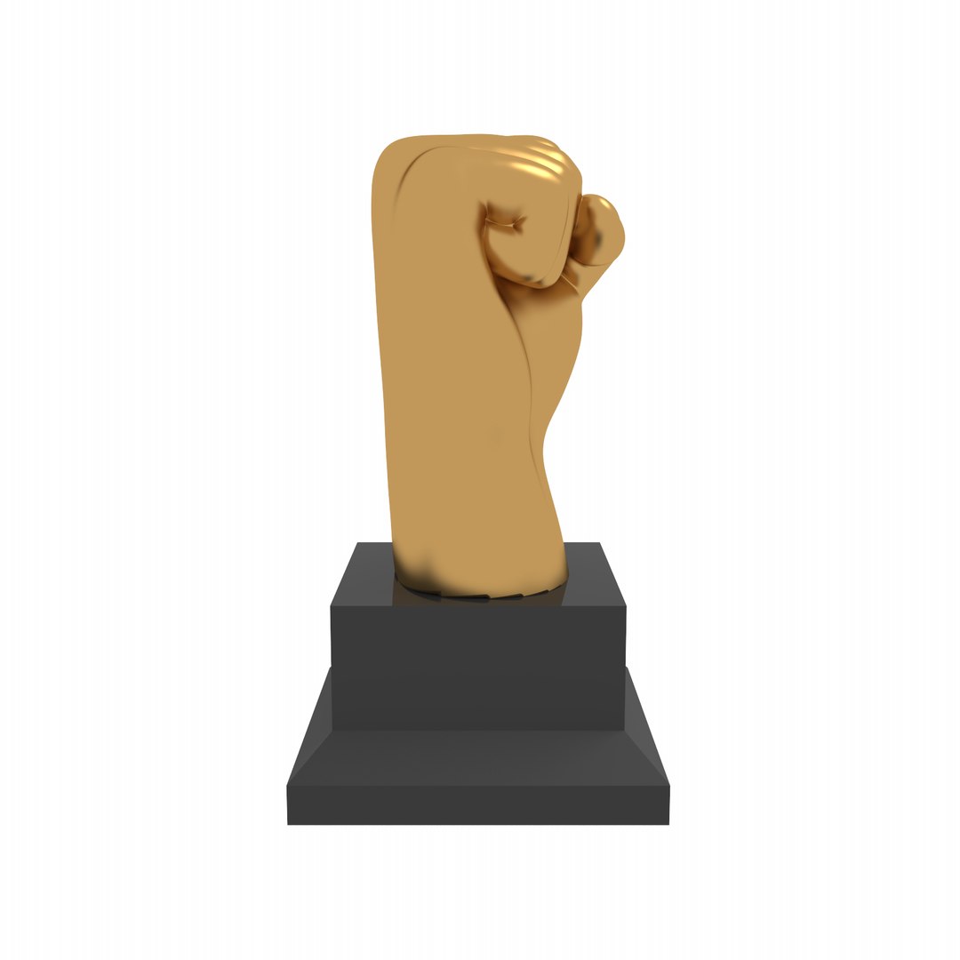 Trophy Award Hand Punch 3D Model - TurboSquid 1627226