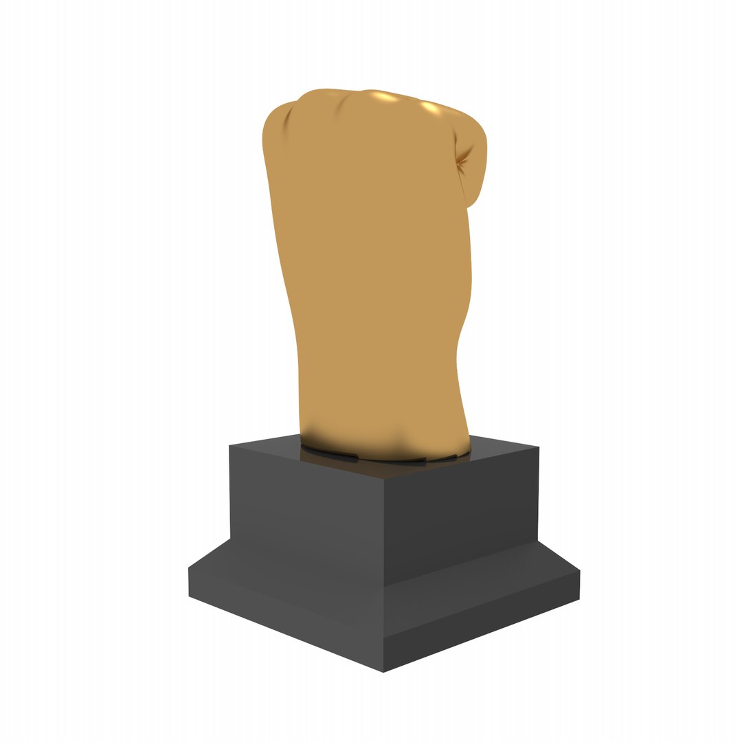 Trophy Award Hand Punch 3D Model - TurboSquid 1627226