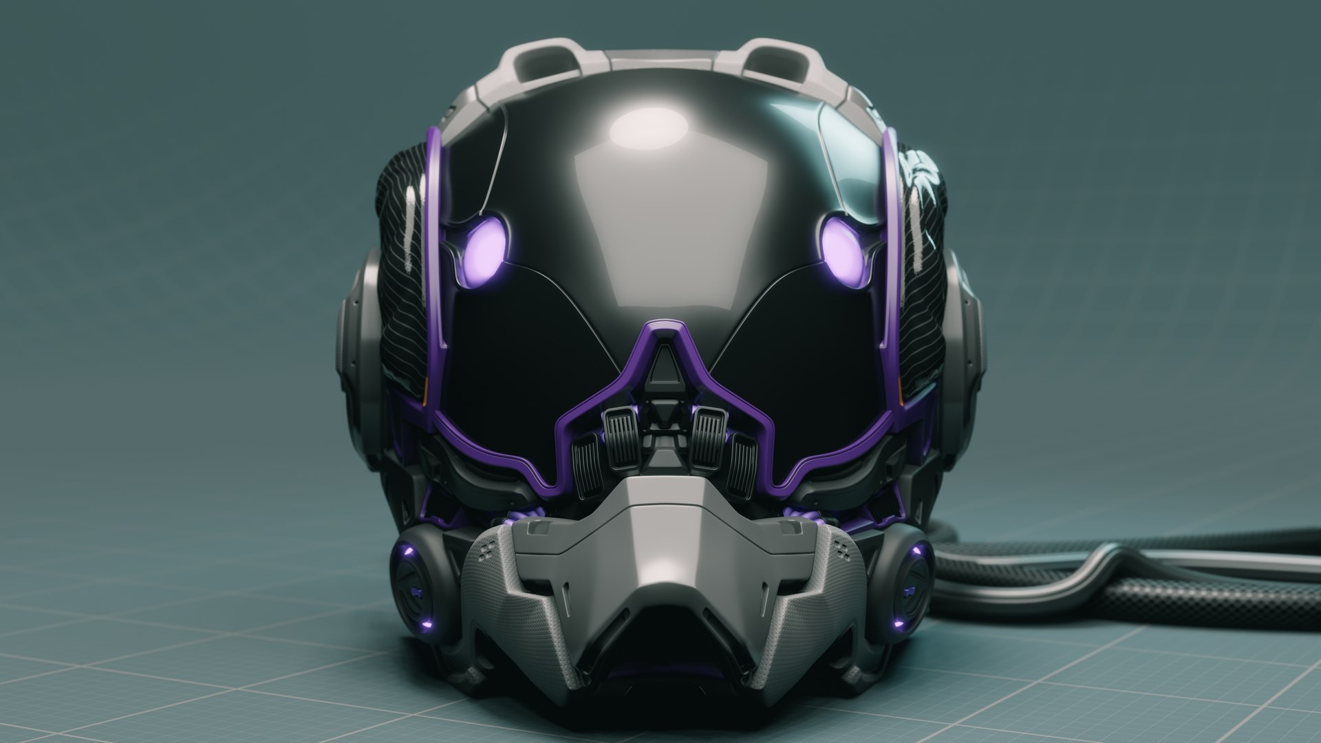 3D Sci-fi Helmet model - TurboSquid 2038155
