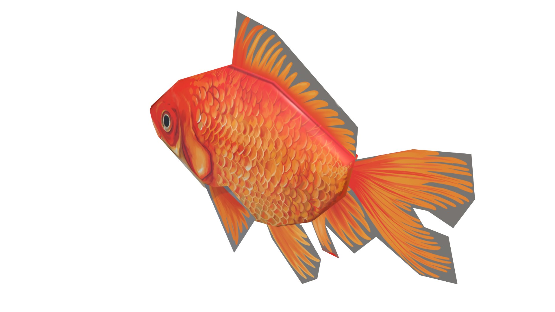 3D Common Goldfish 3D Model - TurboSquid 2313570