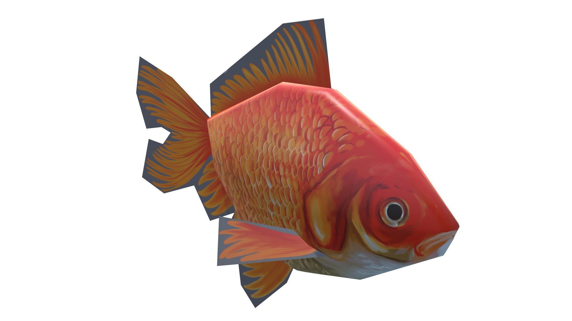 3D Common Goldfish 3D Model - TurboSquid 2313570