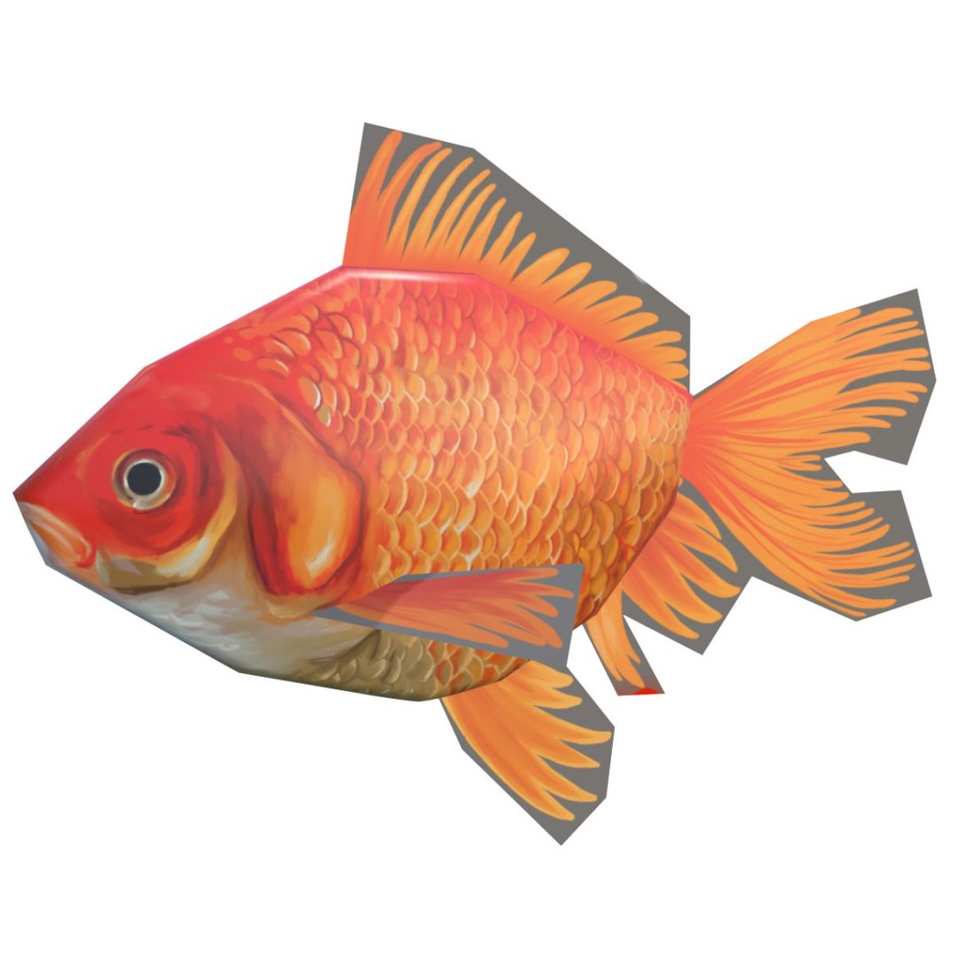 3D Common Goldfish 3D Model - TurboSquid 2313570