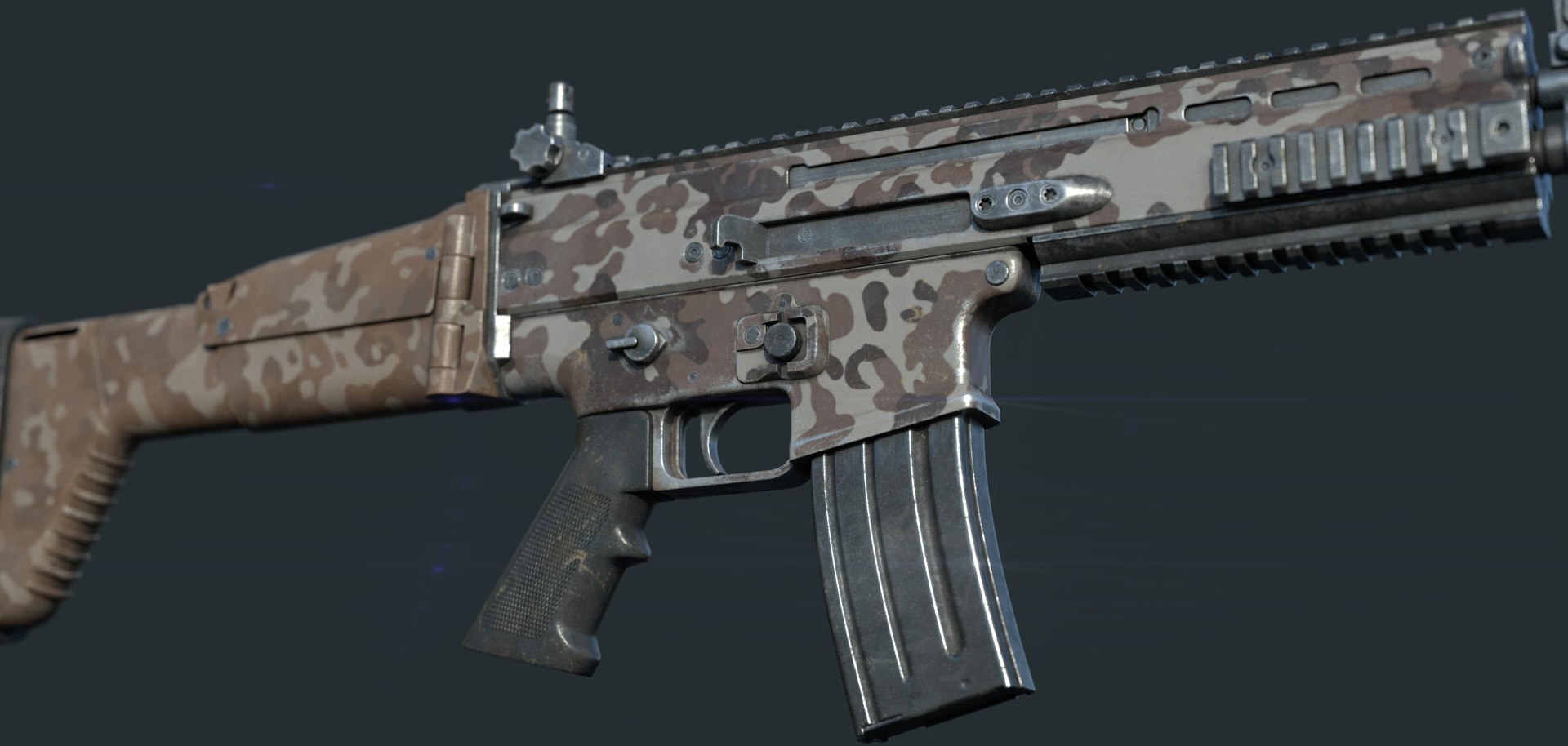 Gun Camo Scar 3D Model - TurboSquid 1427317