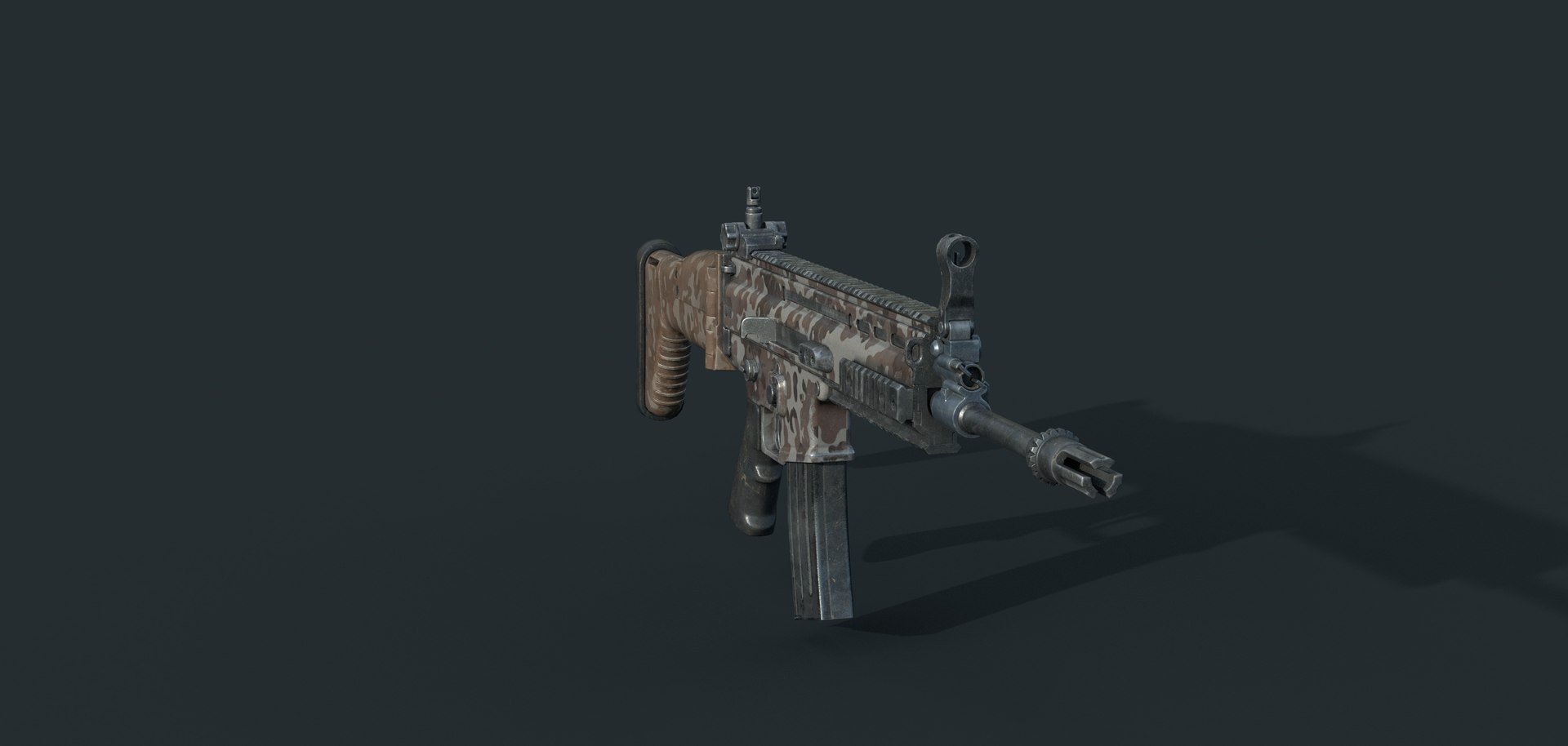 Gun Camo Scar 3D Model - TurboSquid 1427317