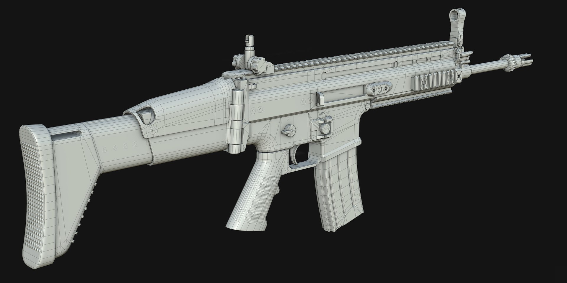 Gun Camo Scar 3D Model - TurboSquid 1427317