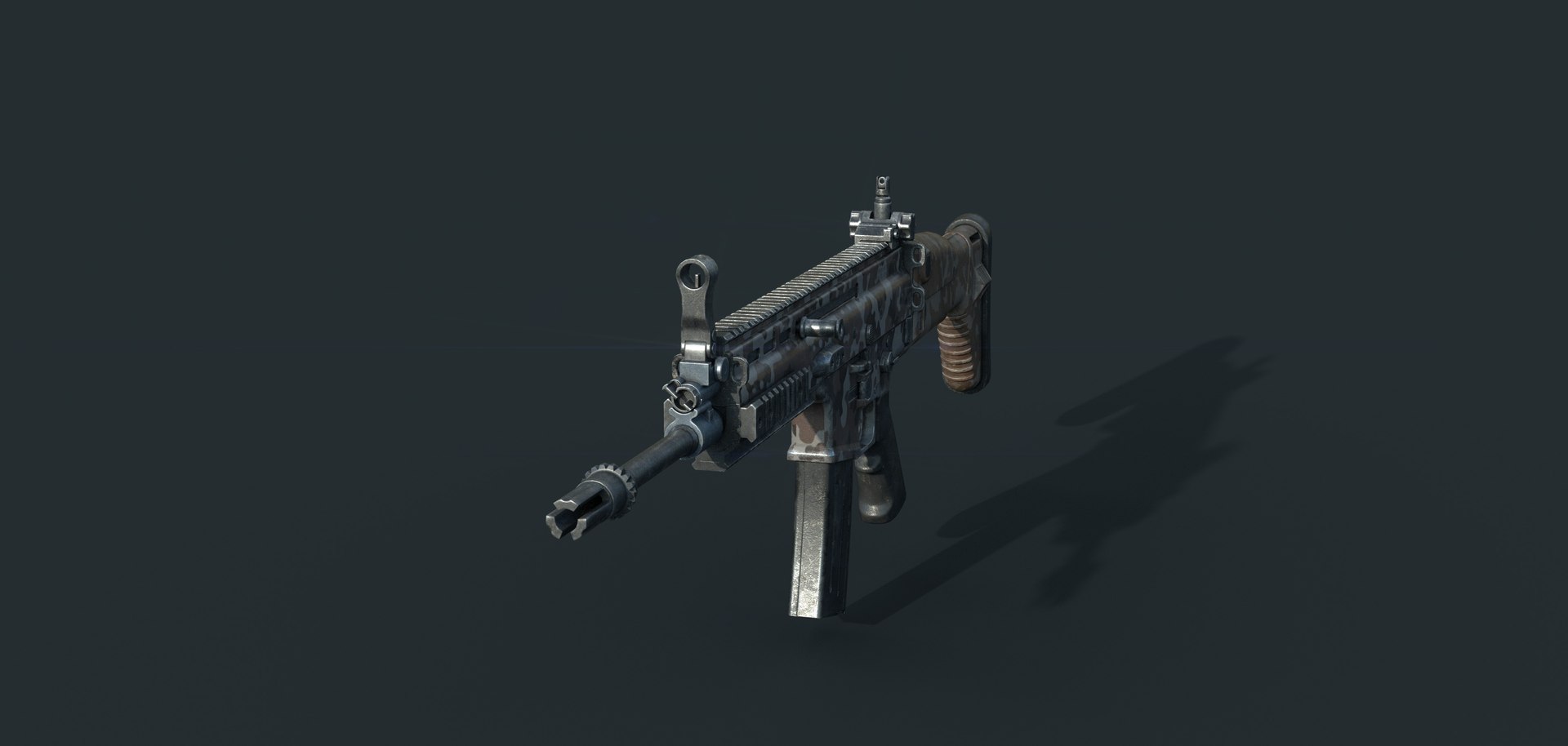 Gun Camo Scar 3D Model - TurboSquid 1427317