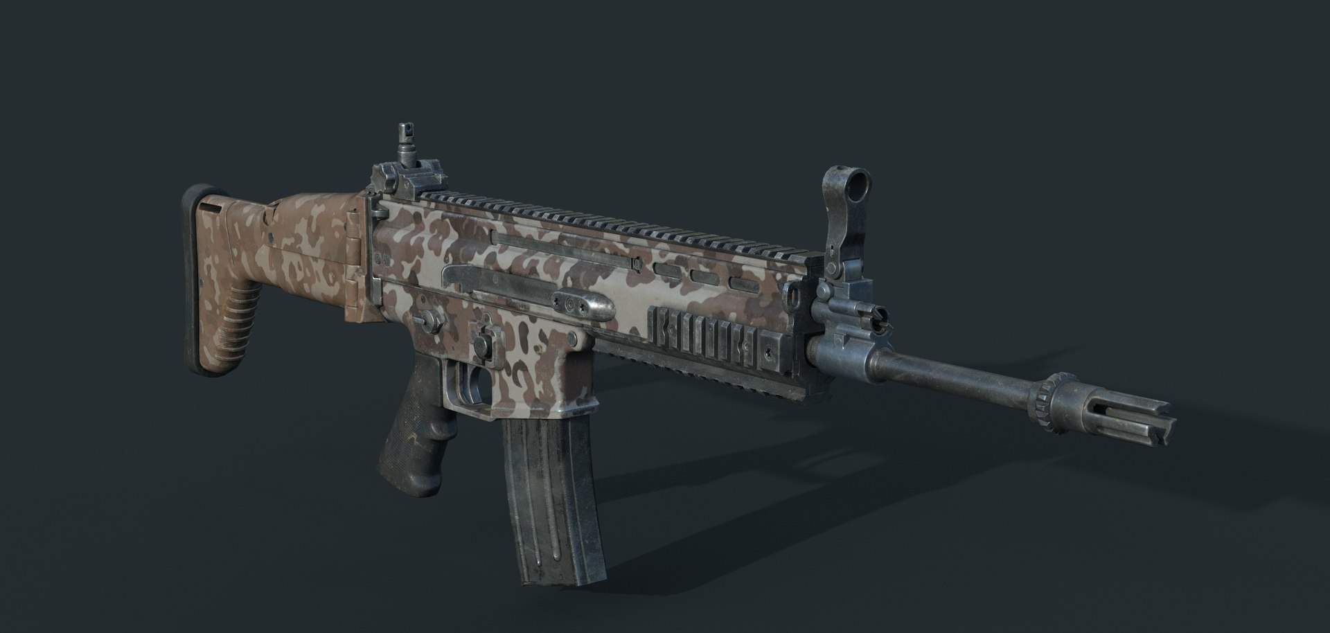 Gun Camo Scar 3D Model - TurboSquid 1427317