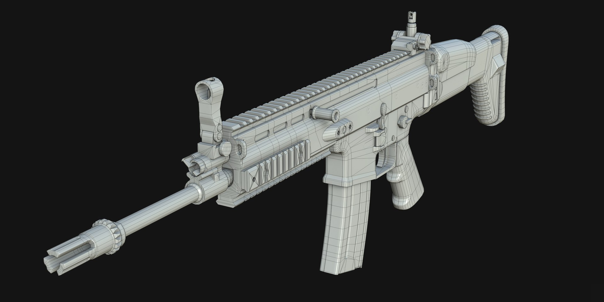 Gun Camo Scar 3D Model - TurboSquid 1427317