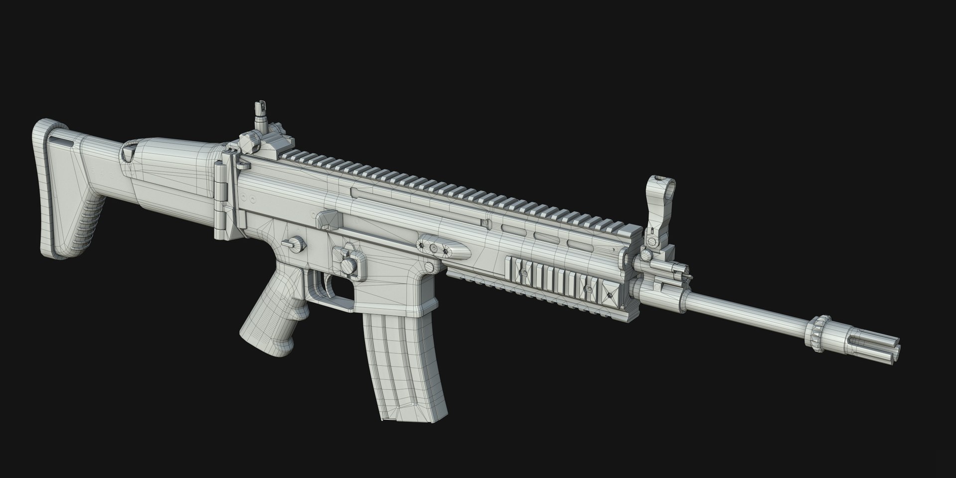 Gun Camo Scar 3D Model - TurboSquid 1427317