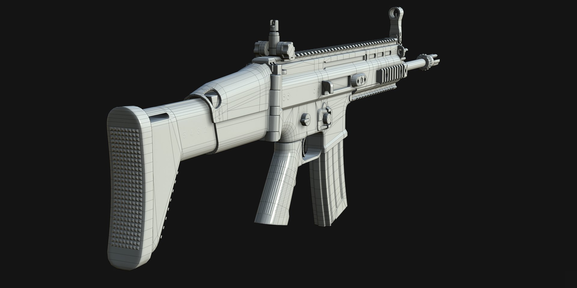 Gun Camo Scar 3D Model - TurboSquid 1427317