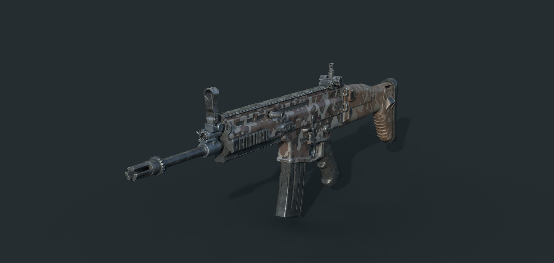 Gun Camo Scar 3D Model - TurboSquid 1427317