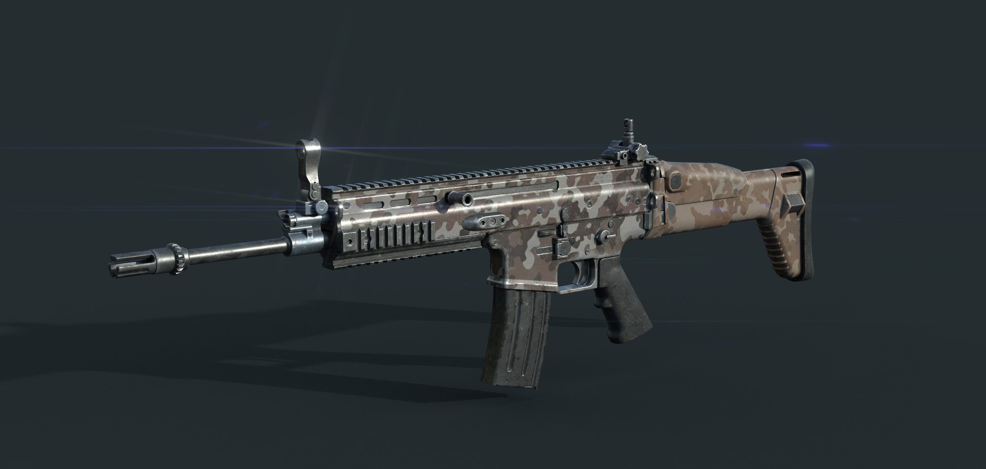 Gun Camo Scar 3D Model - TurboSquid 1427317