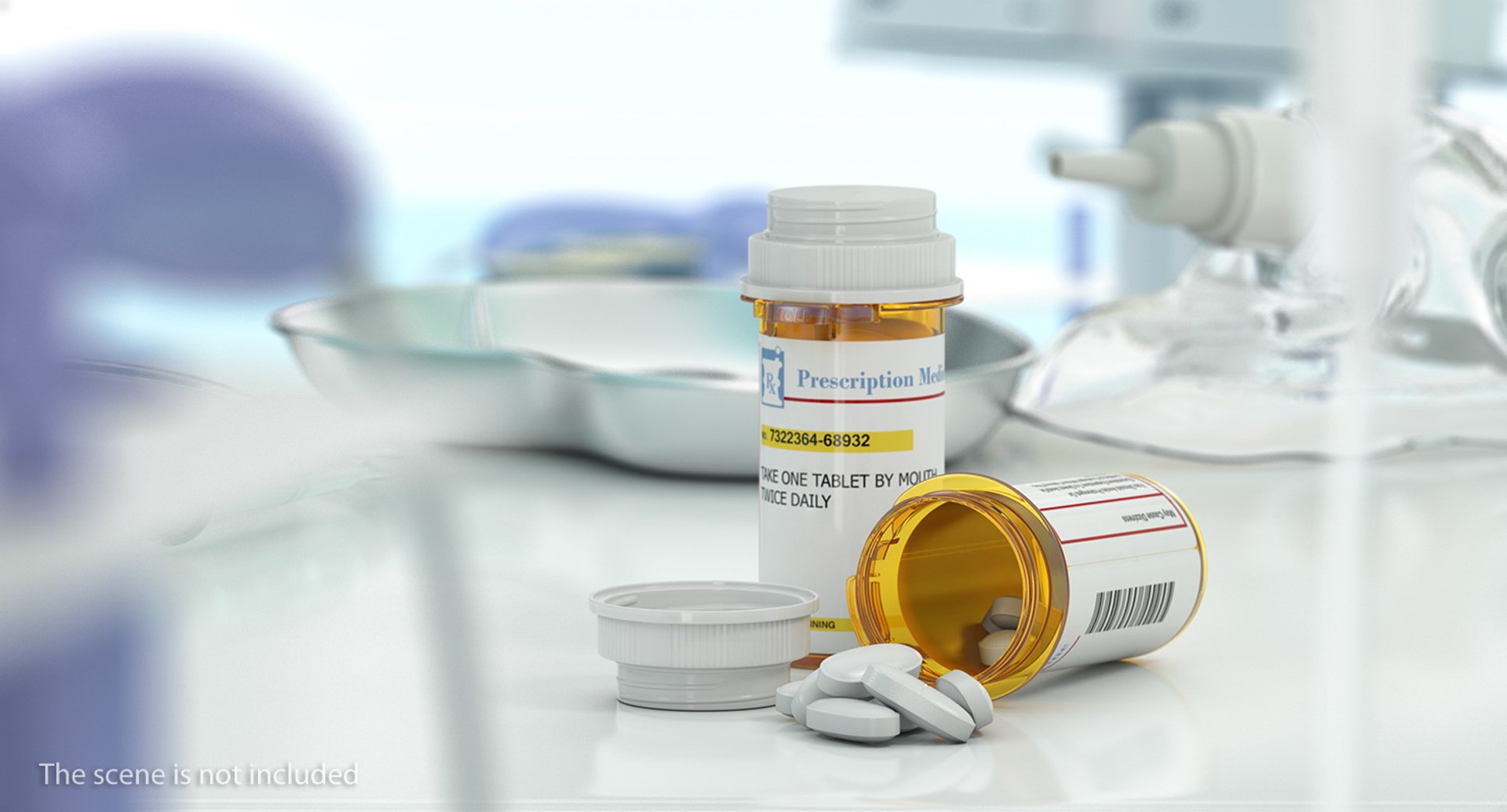Prescription Pill Bottles 3D - TurboSquid 1378770