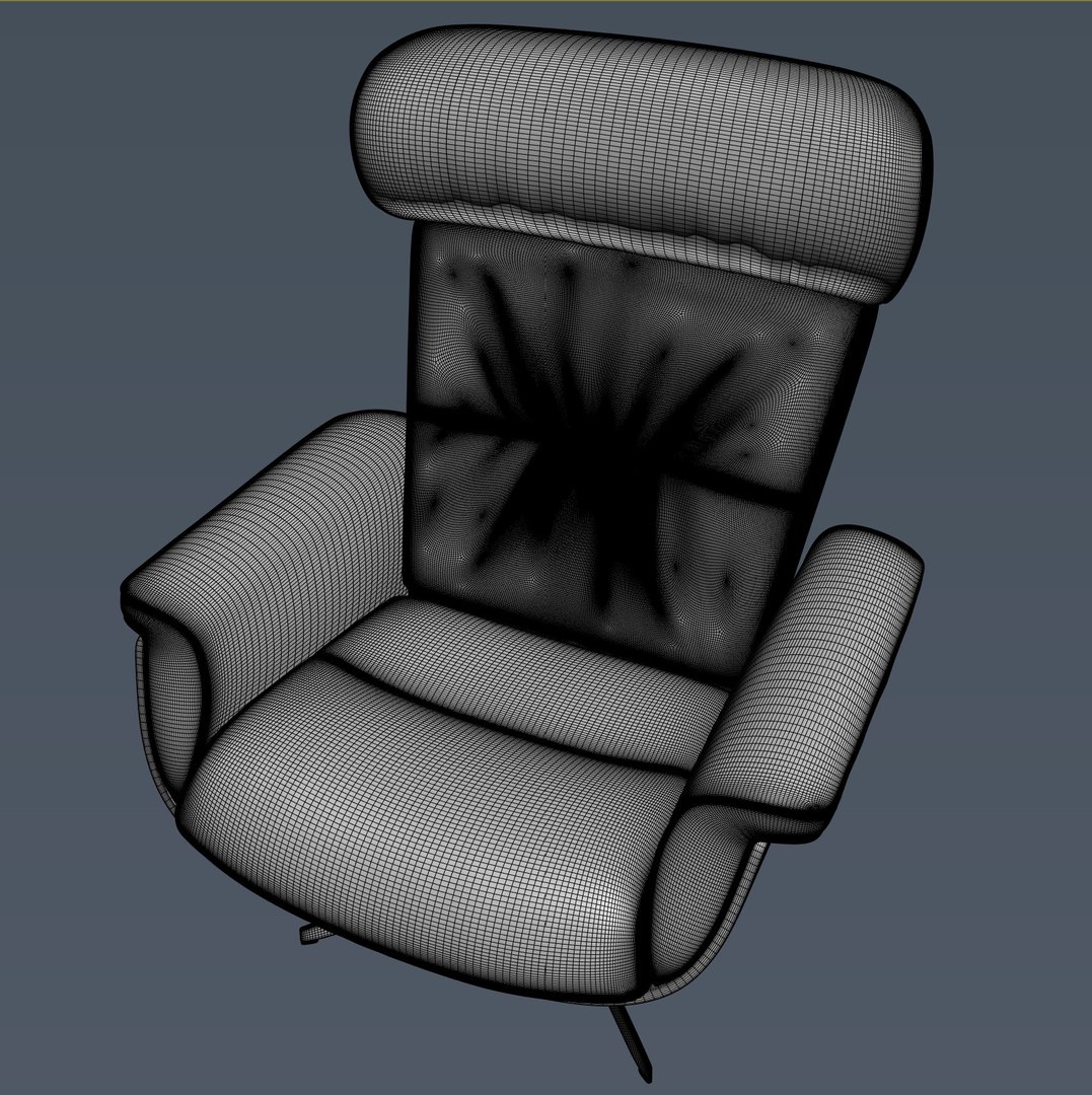 Alberta Armachair Pouf - Honolulu 3D Model 3D Model - TurboSquid 1969826