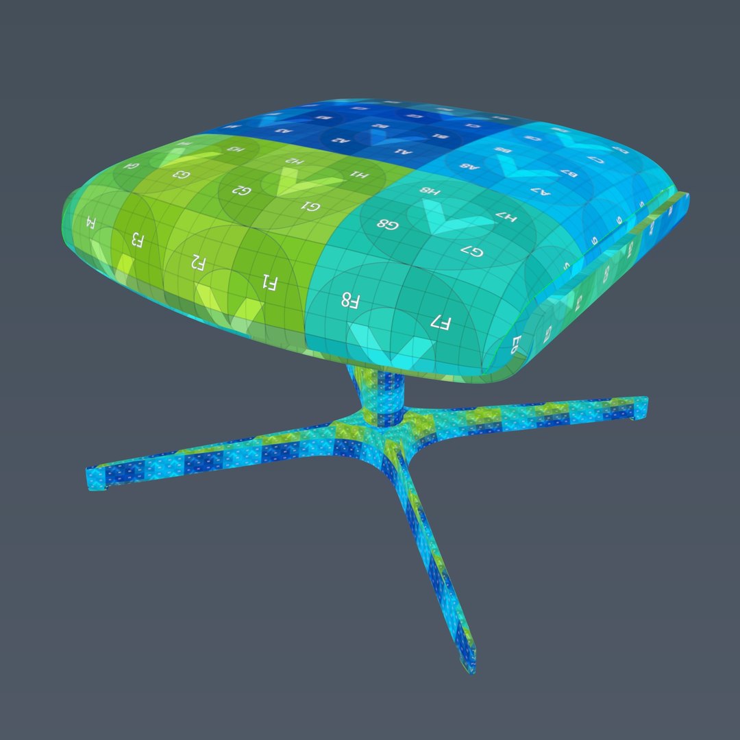 Alberta Armachair Pouf - Honolulu 3D Model 3D Model - TurboSquid 1969826