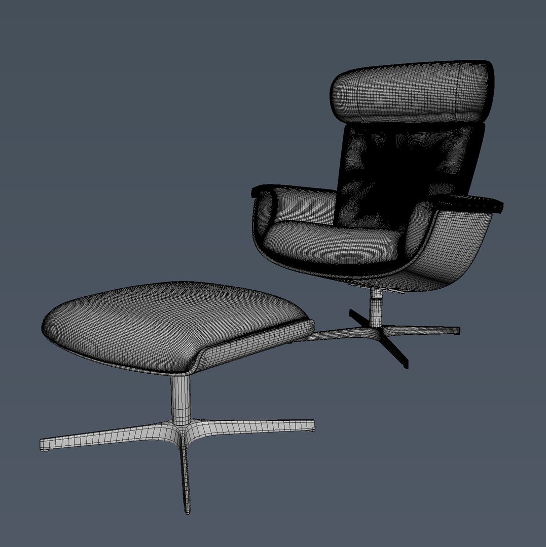 Alberta Armachair Pouf - Honolulu 3D Model 3D Model - TurboSquid 1969826