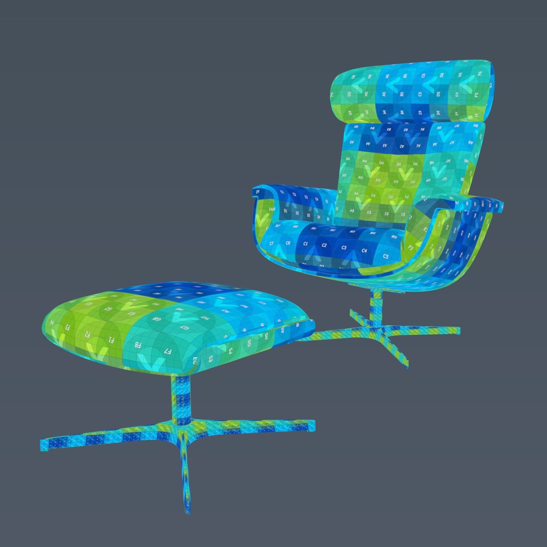 Alberta Armachair Pouf - Honolulu 3D Model 3D Model - TurboSquid 1969826