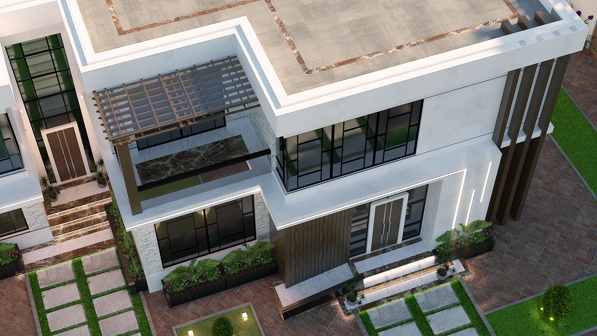 3D Arabic Modern Villa Model - TurboSquid 2008931