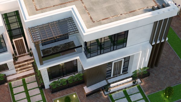 3D Arabic Modern Villa model - TurboSquid 2008931