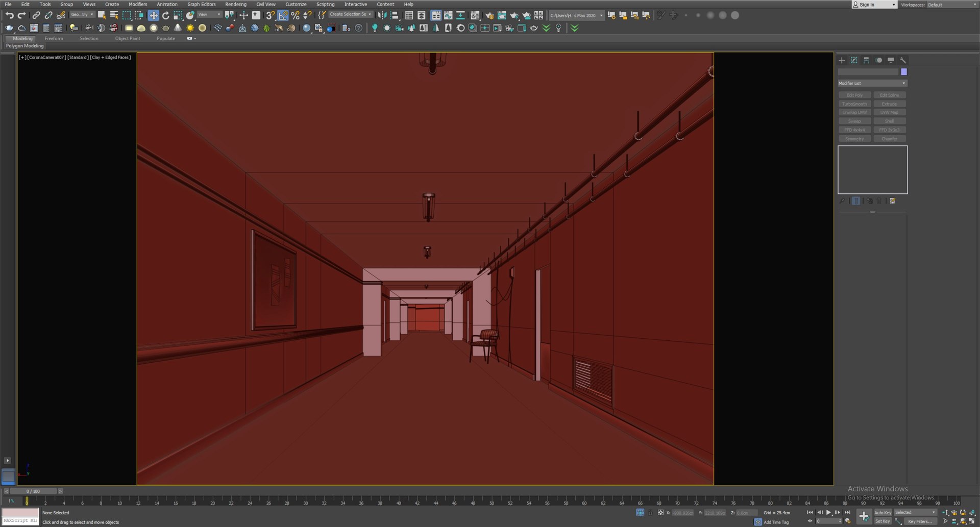 3D Old Dark Scary Corridor 13 - TurboSquid 2161789