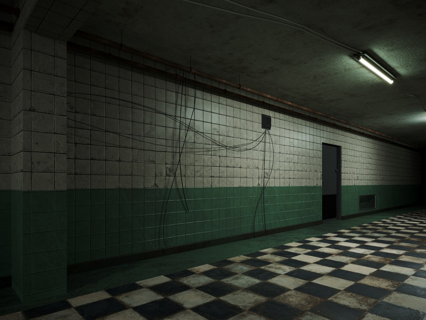 3D Old Dark Scary Corridor 13 - TurboSquid 2161789