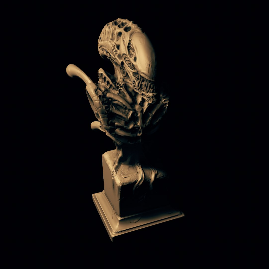 Xenomorph Bust 3D - TurboSquid 1701981