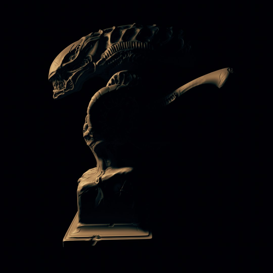 Xenomorph Bust 3D - TurboSquid 1701981