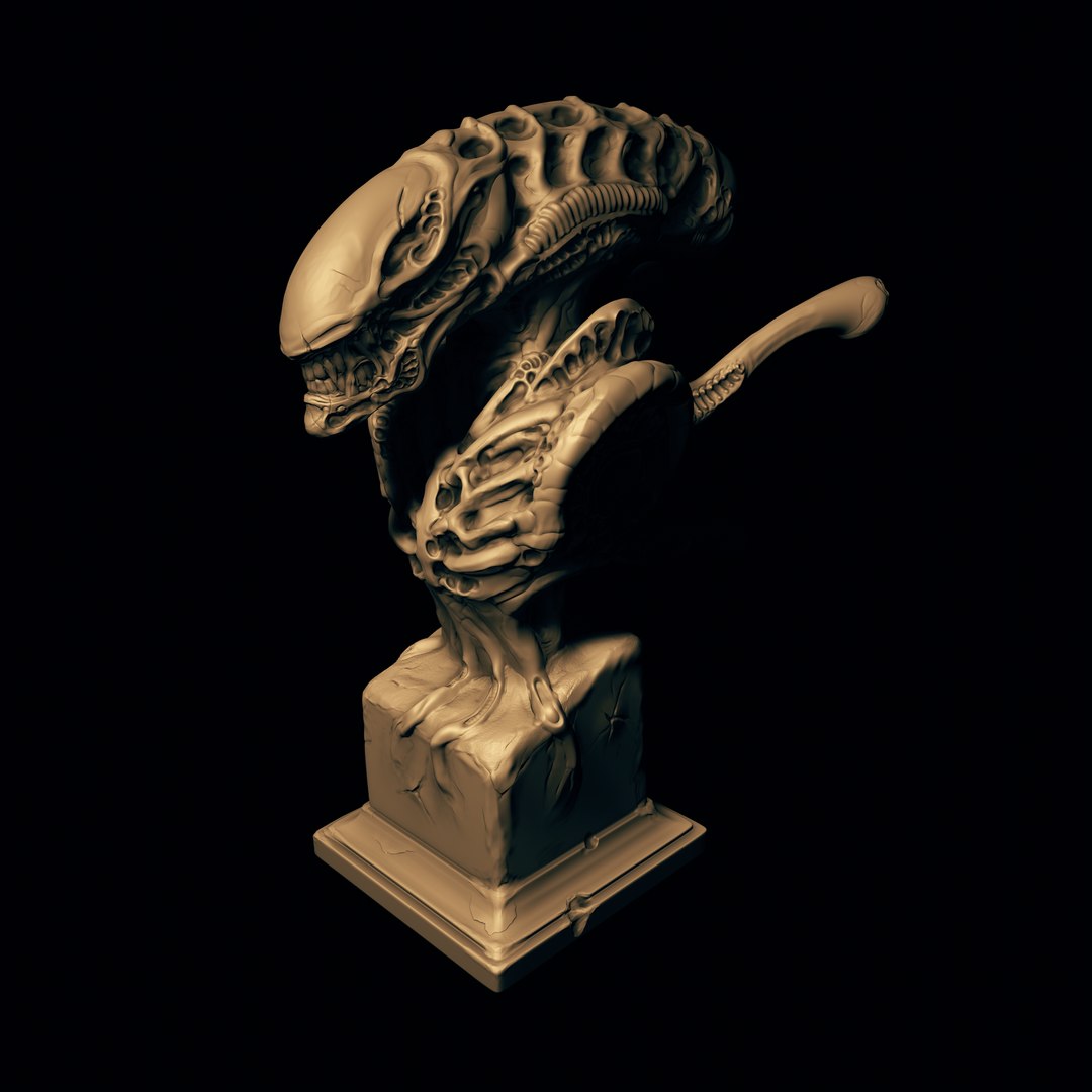 Xenomorph Bust 3D - TurboSquid 1701981