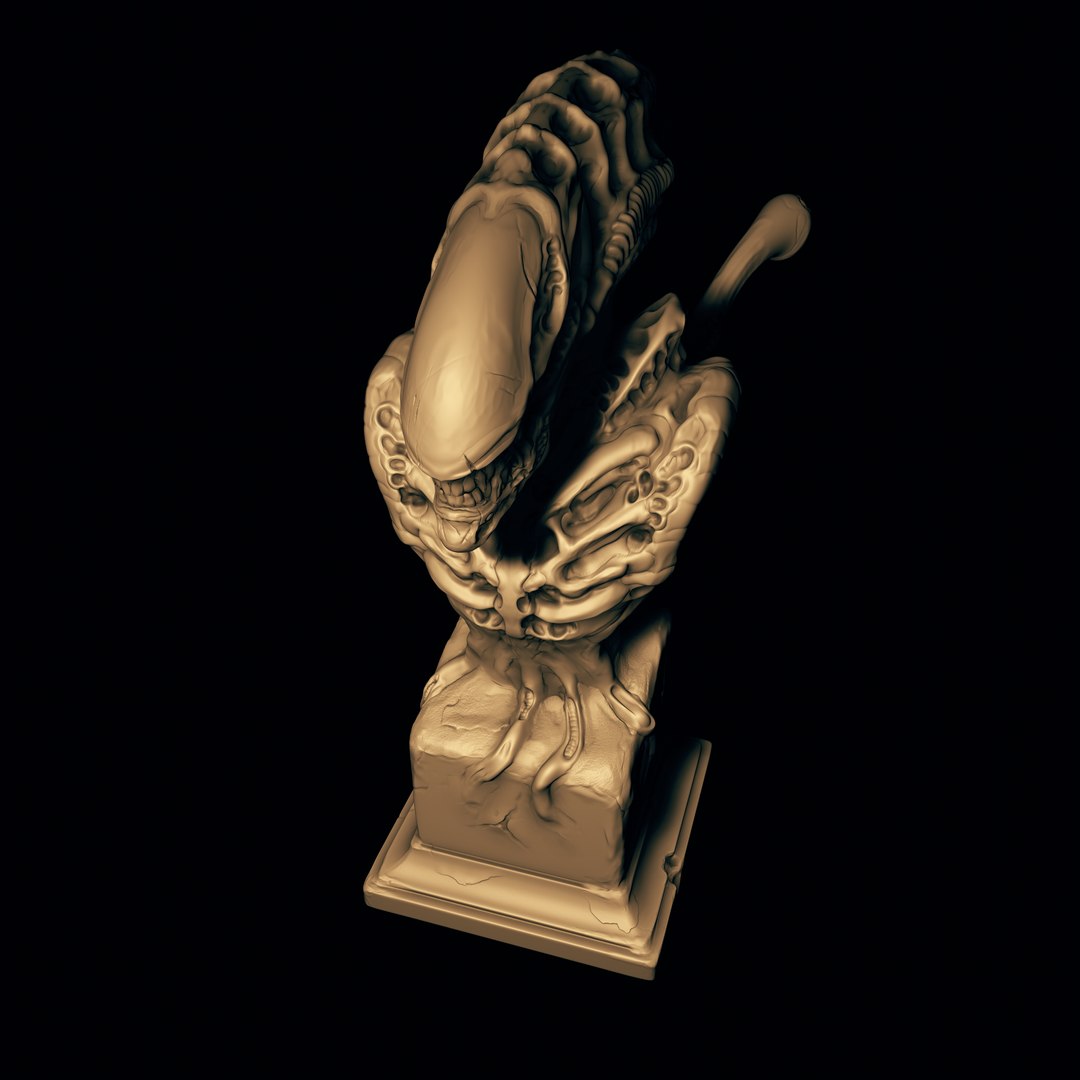 Xenomorph Bust 3D - TurboSquid 1701981