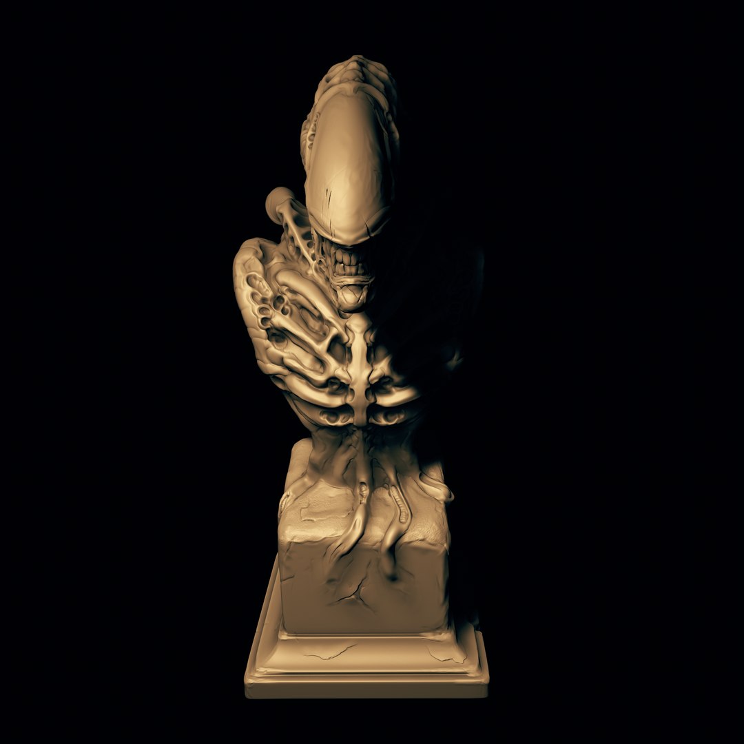 Xenomorph Bust 3D - TurboSquid 1701981