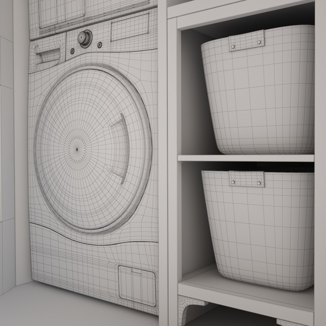 3D laundry - TurboSquid 1550287