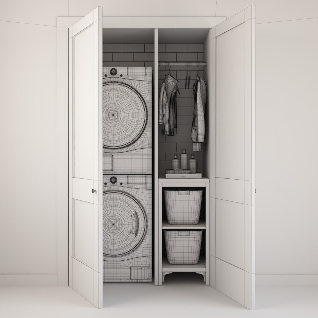 3D laundry - TurboSquid 1550287