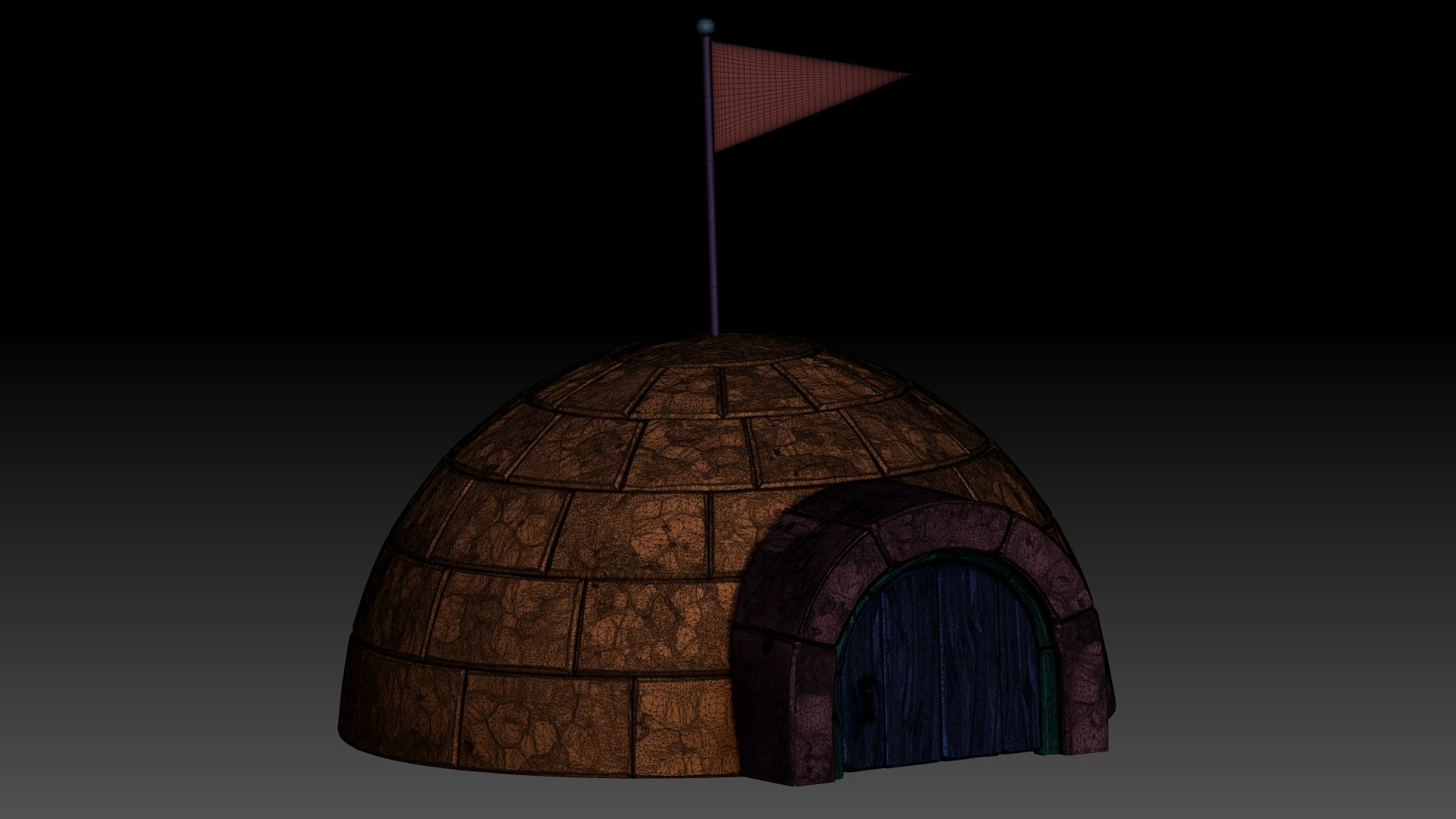 Stylized Igloo 3D Model - TurboSquid 2030864