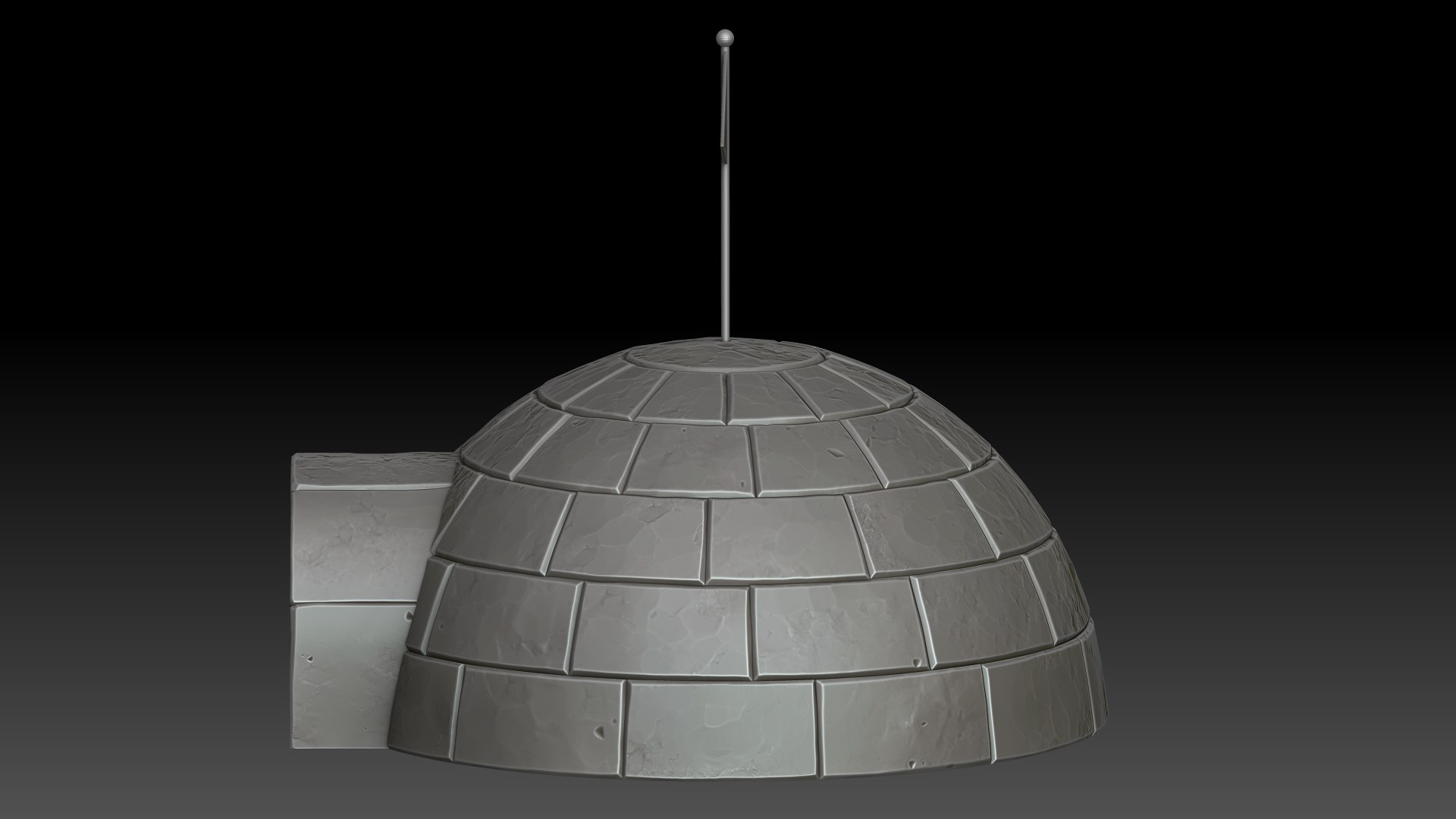 Stylized Igloo 3D Model - TurboSquid 2030864