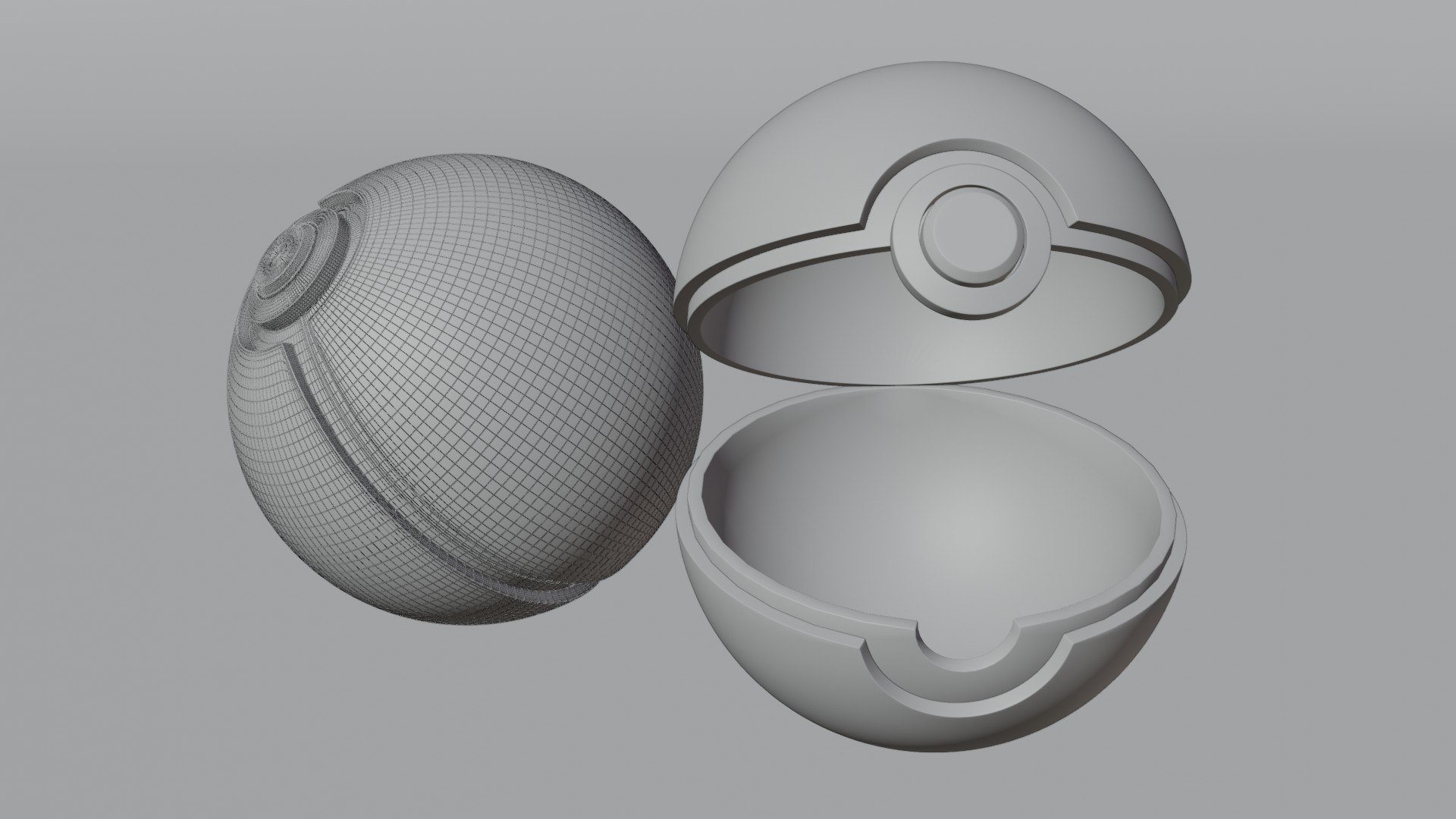 3D Model Pokeball - TurboSquid 2126032